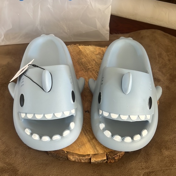 Slidely | Shoes | Slidely Shark Slides Originals Nwt | Poshmark